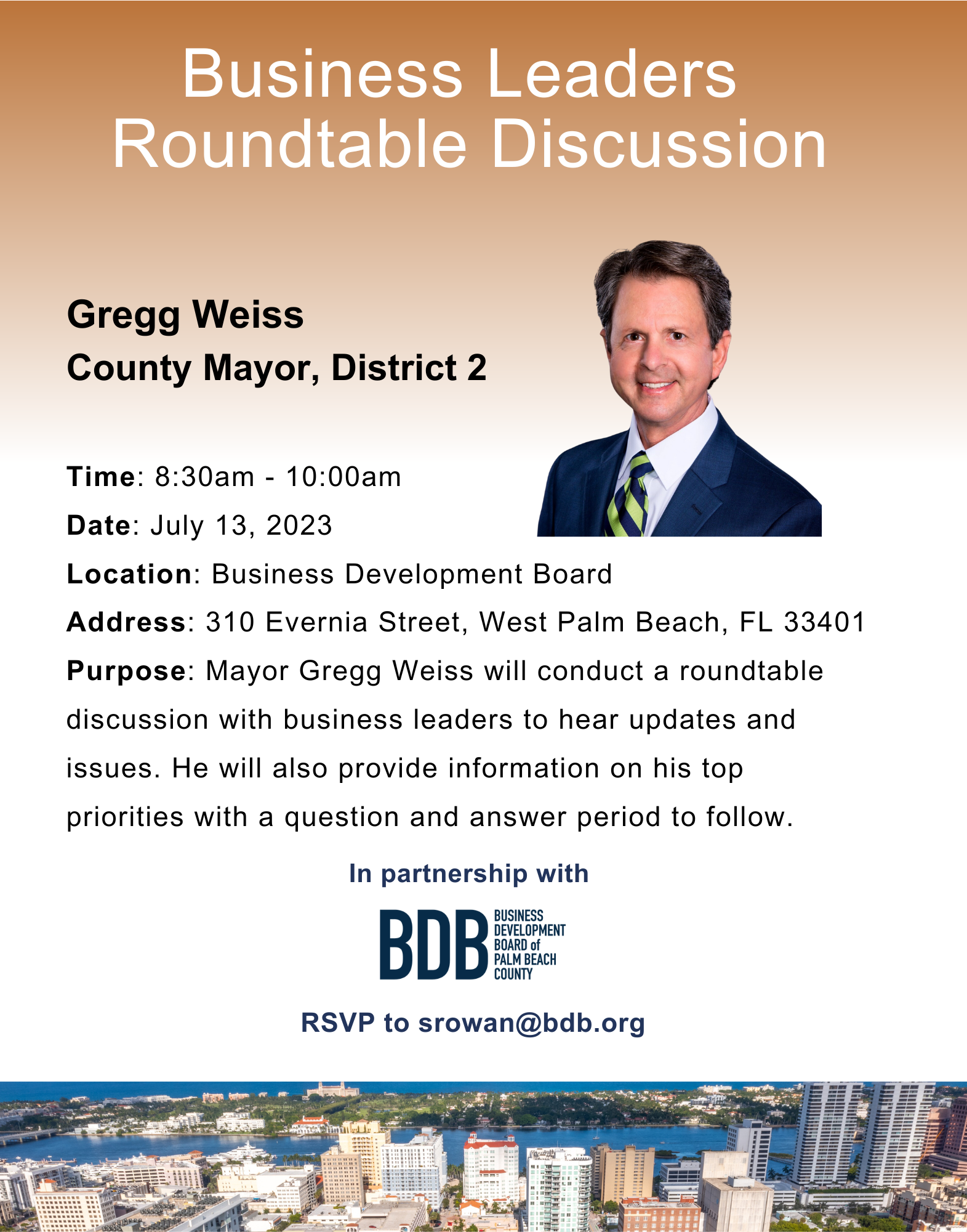 Round Table Discussion Flyer